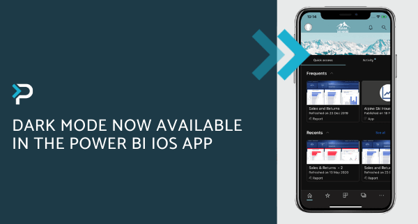 Dark mode now available in the Power BI iOS app - Pragmatiq | Pragmatiq